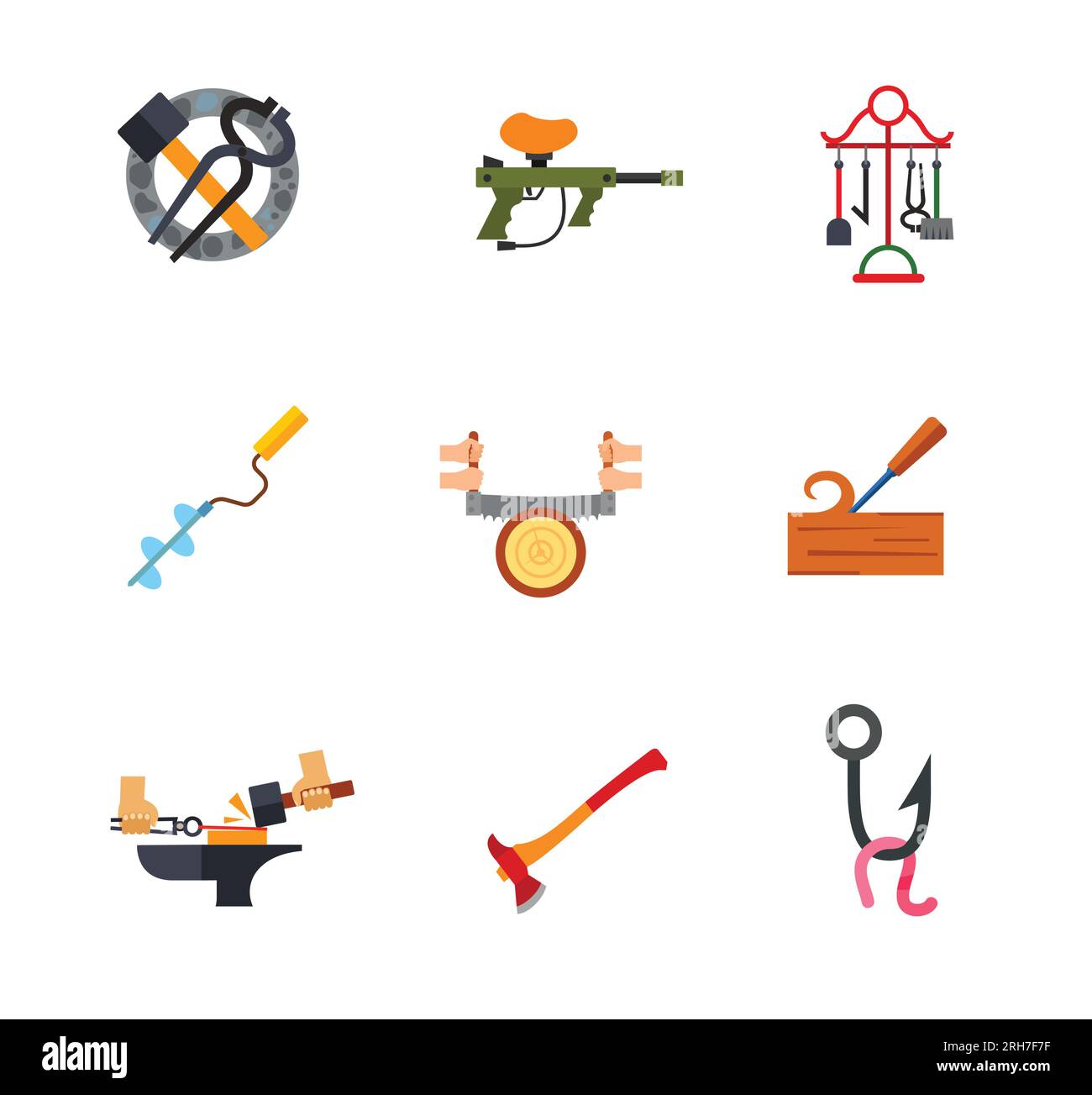 Skill icon set Stock Vector Image & Art - Alamy