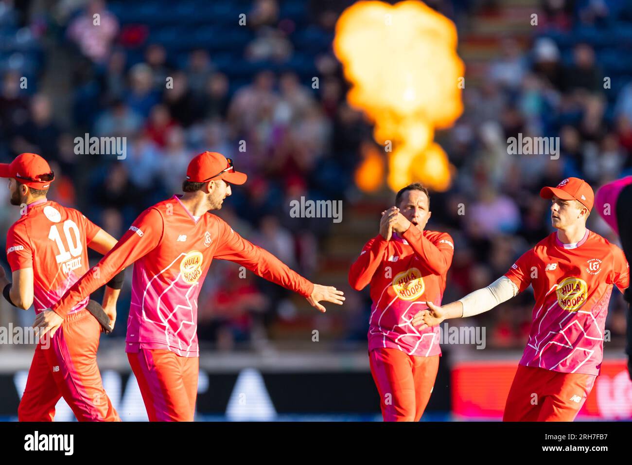 Sophia Gardens, Cardiff, UK. 14th Aug, 2023. The Hundred Mens Cricket ...
