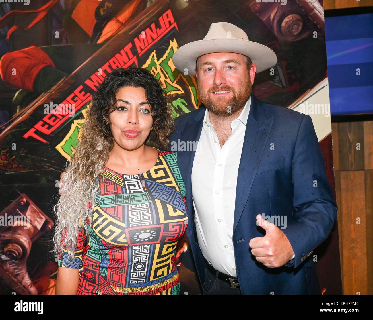London, UK. 14th Aug, 2023. WitchNFamous and Paul Brown attends the ...