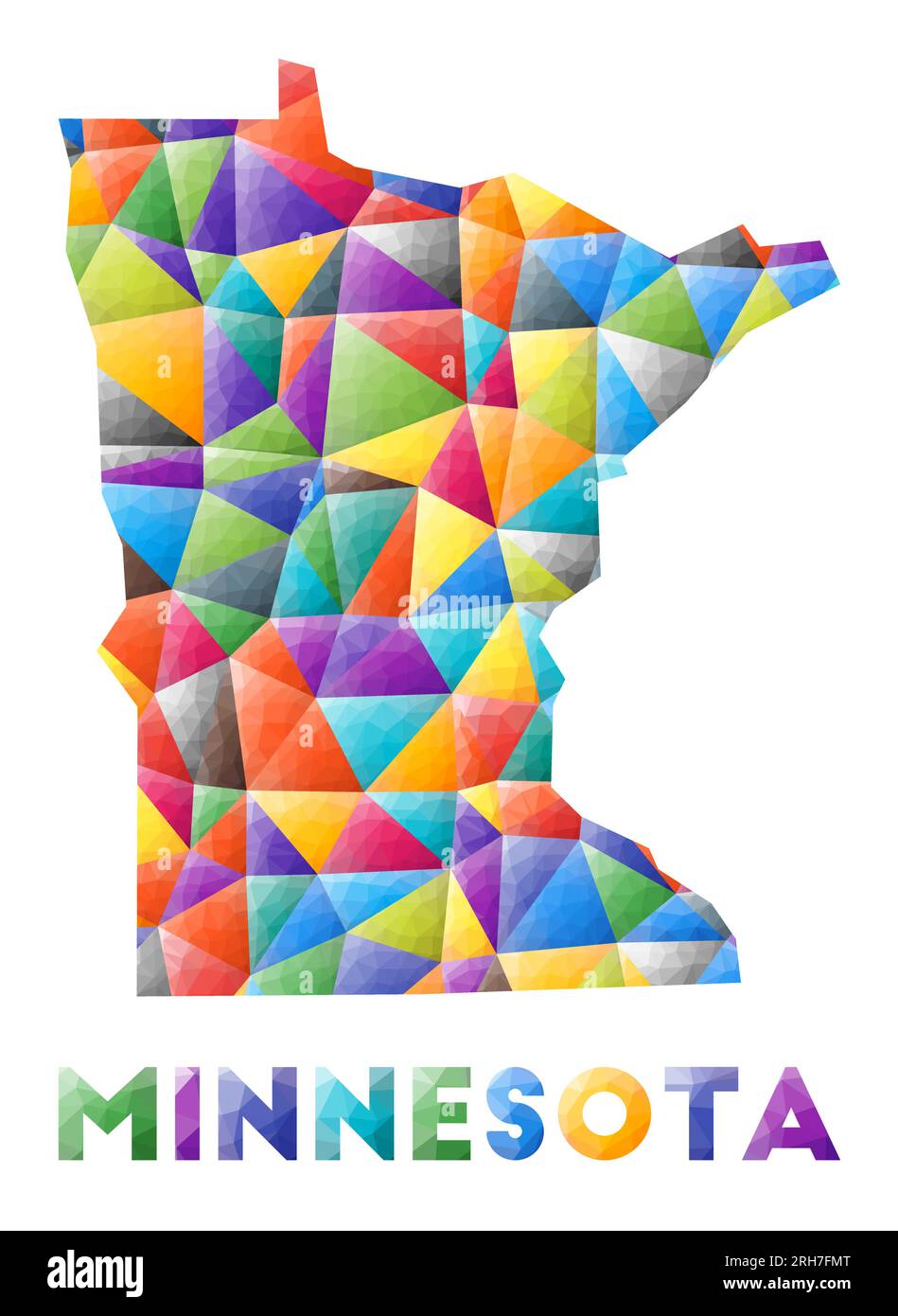 Minnesota outline vector hi-res stock photography and images - Alamy