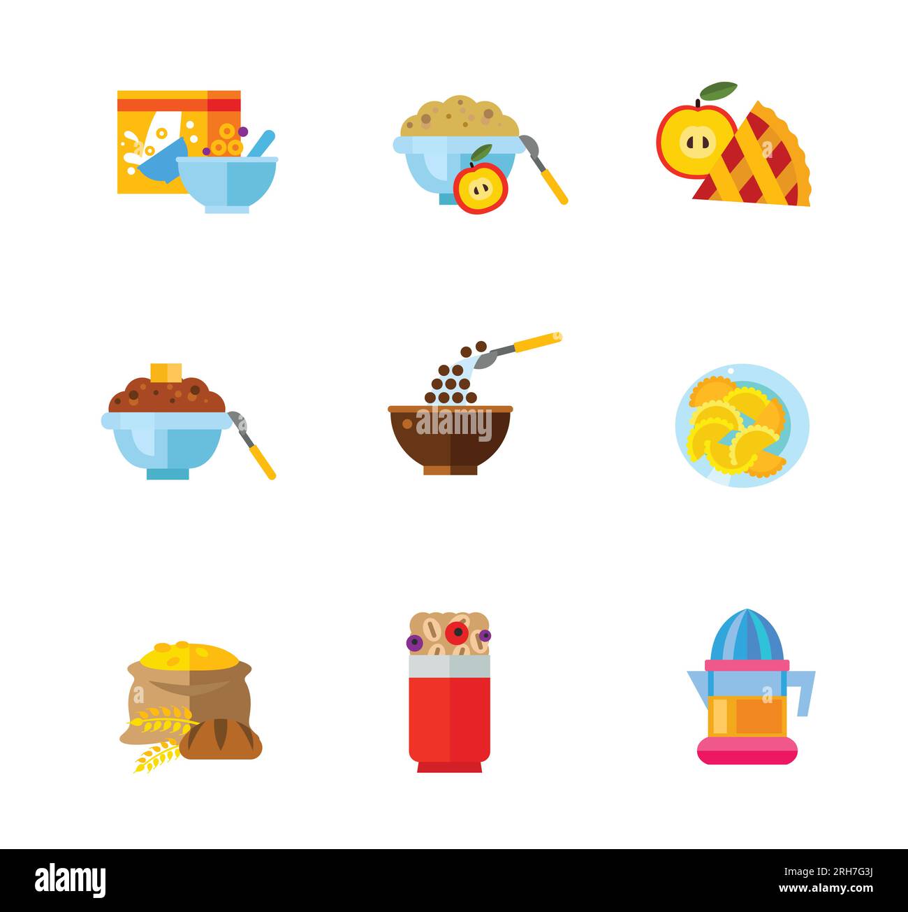Wholegrain breakfast Stock Vector Images - Alamy