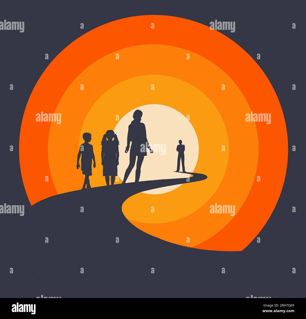 A father and husband is separated from his wife and children as he ...