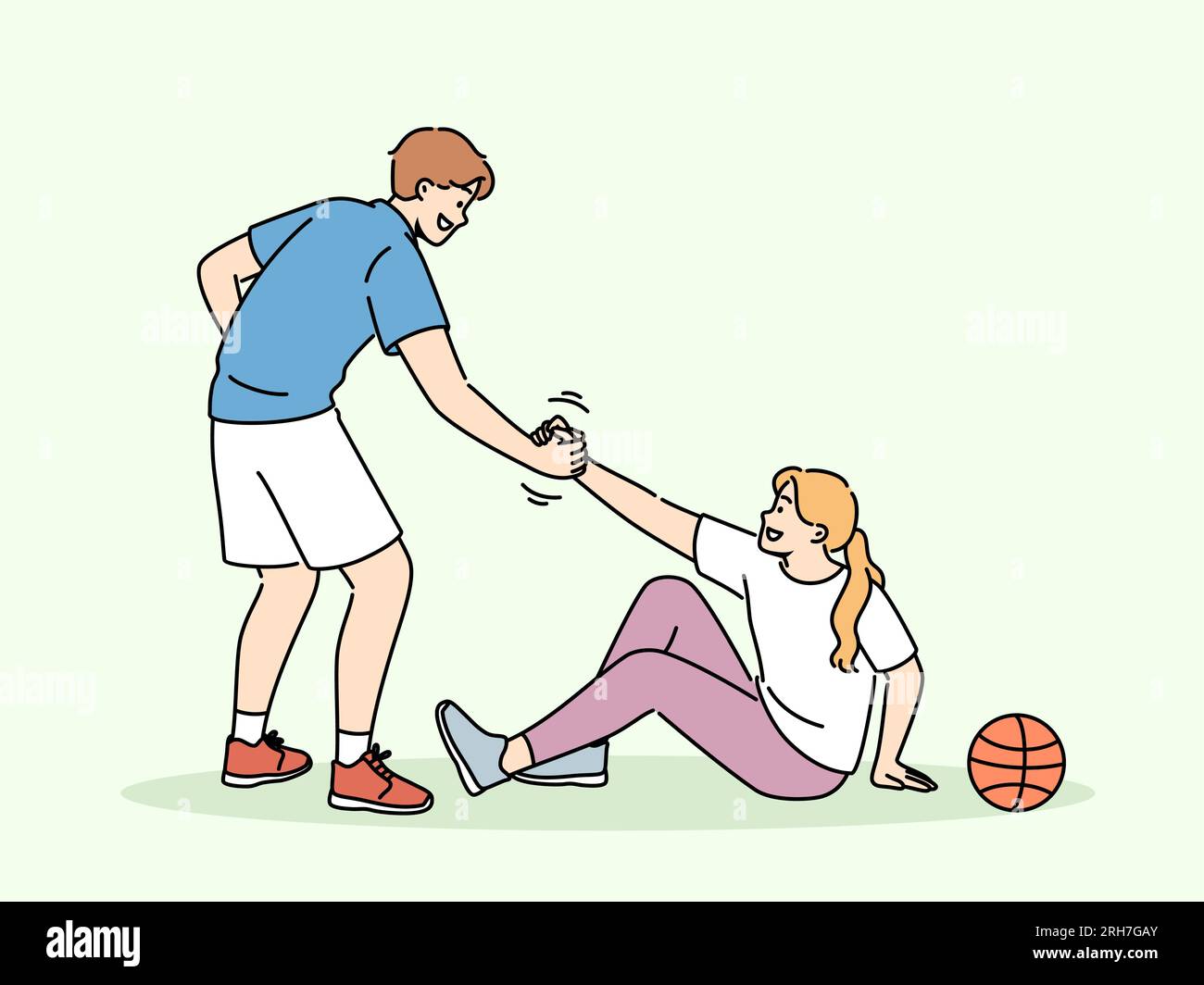 Helping Someone Up After A Fall