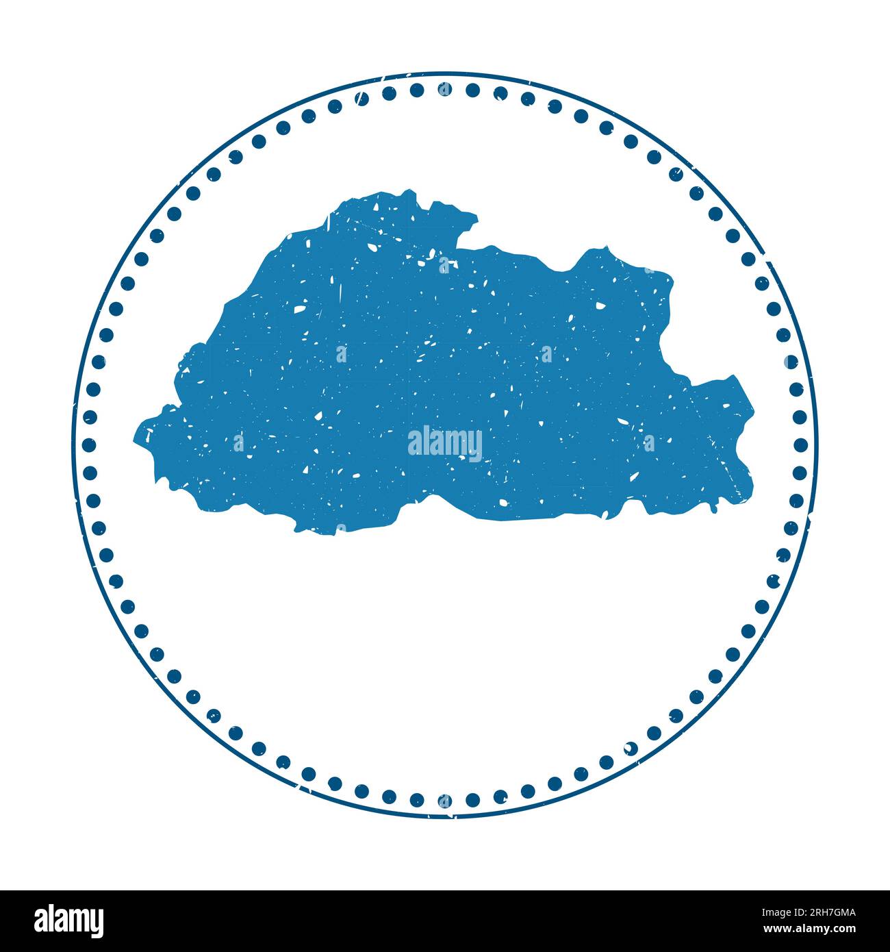 Bhutan sticker. Travel rubber stamp with map of country, vector ...