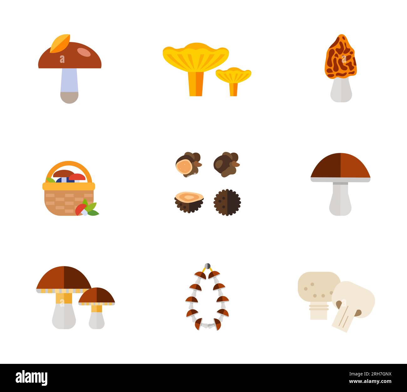 Mushroom picking basket Cut Out Stock Images & Pictures - Alamy