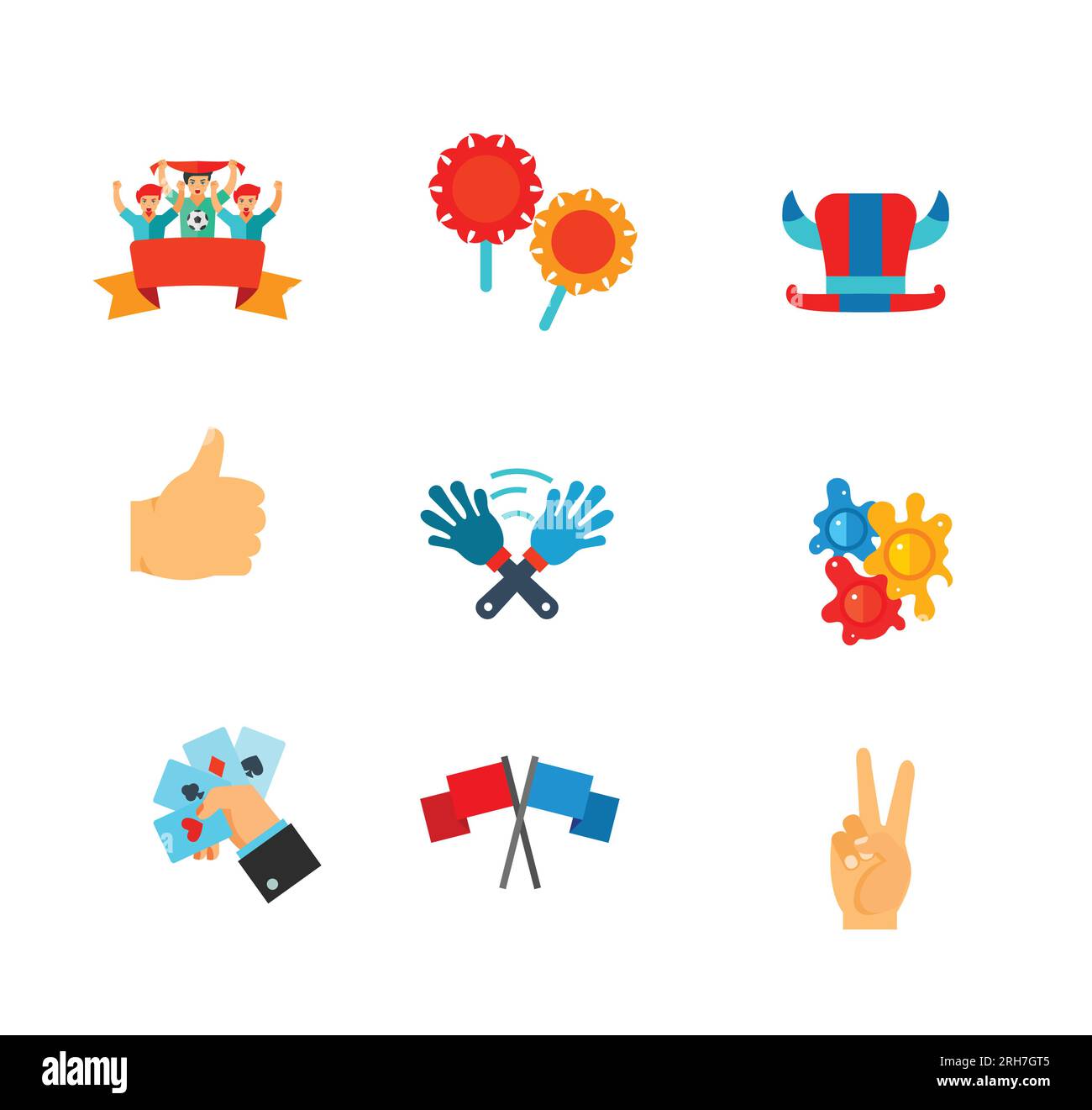 Sport fans clapping Stock Vector Images - Alamy