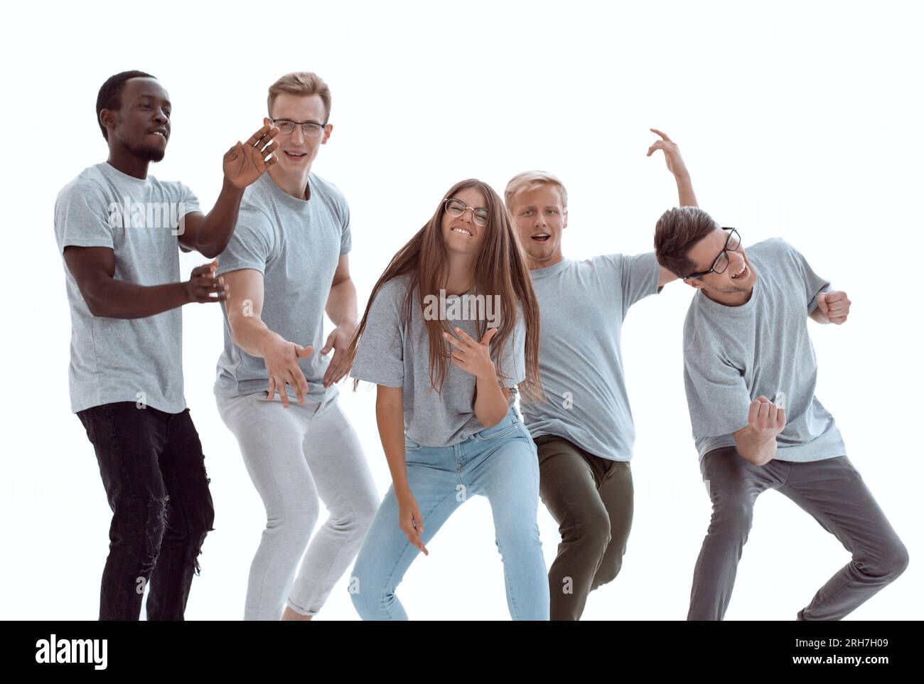 in full growth. group diverse of lively young people Stock Photo - Alamy