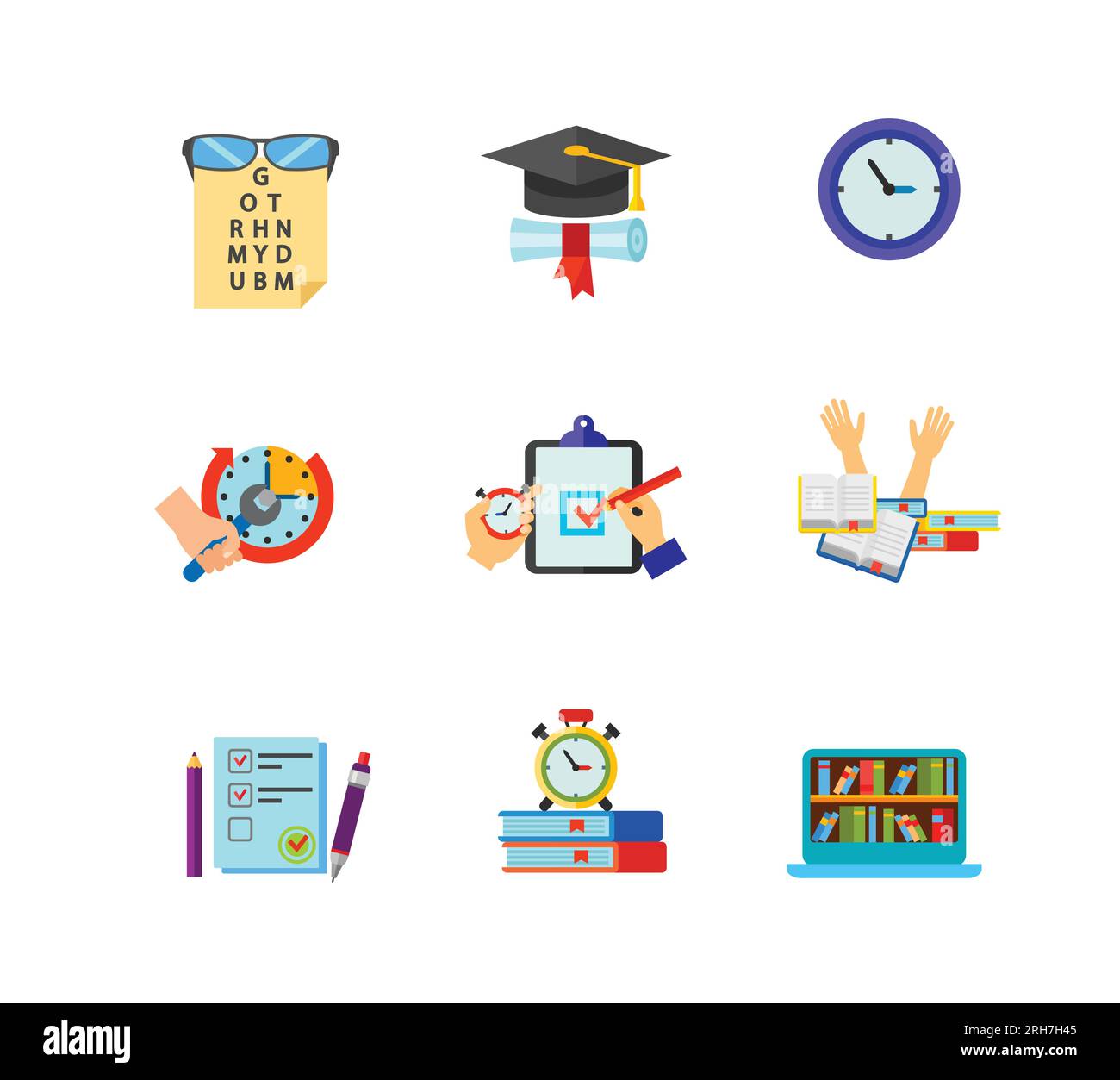 Studying watch Stock Vector Images - Alamy