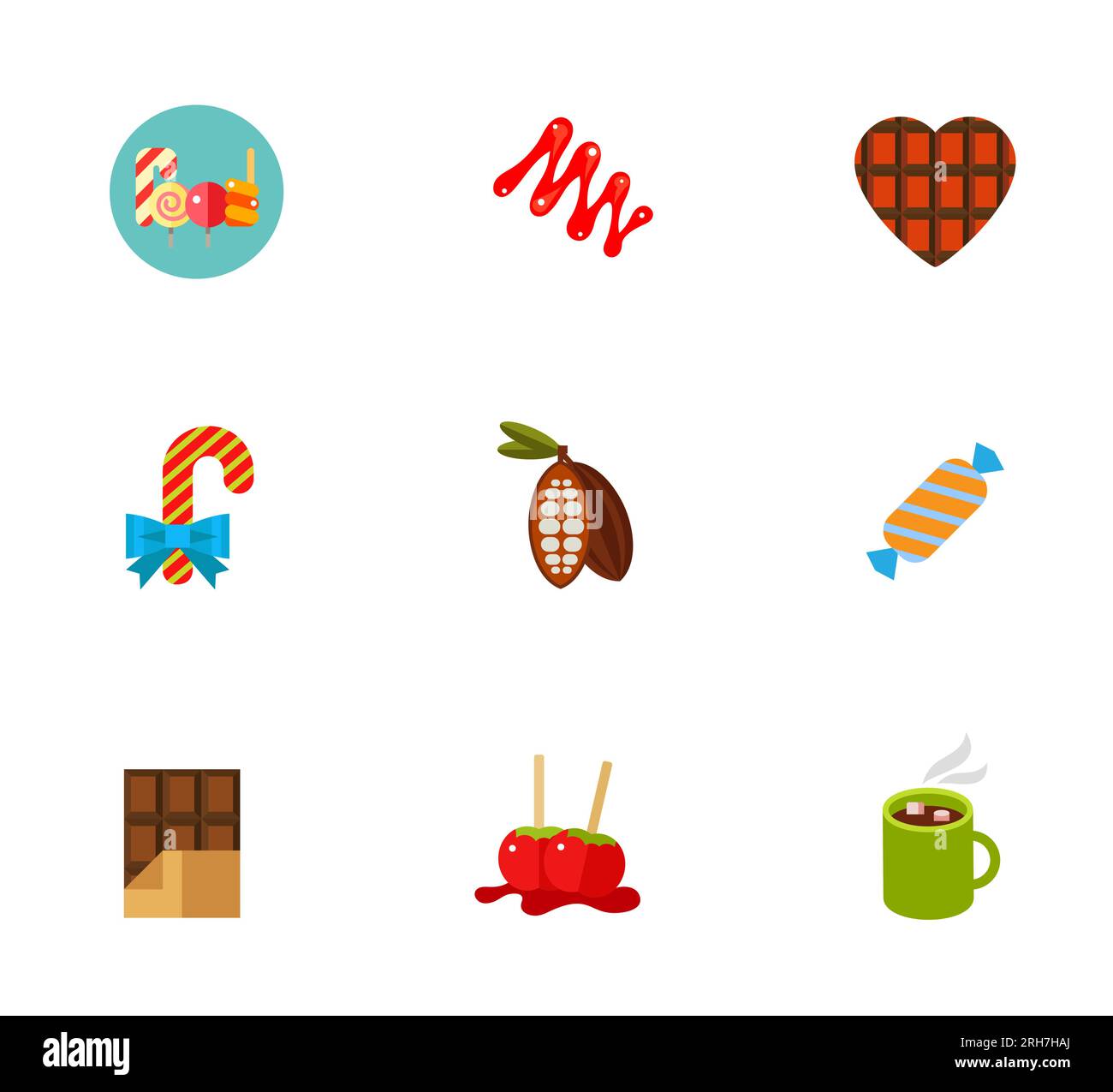 Sweets icon set Stock Vector Image & Art - Alamy