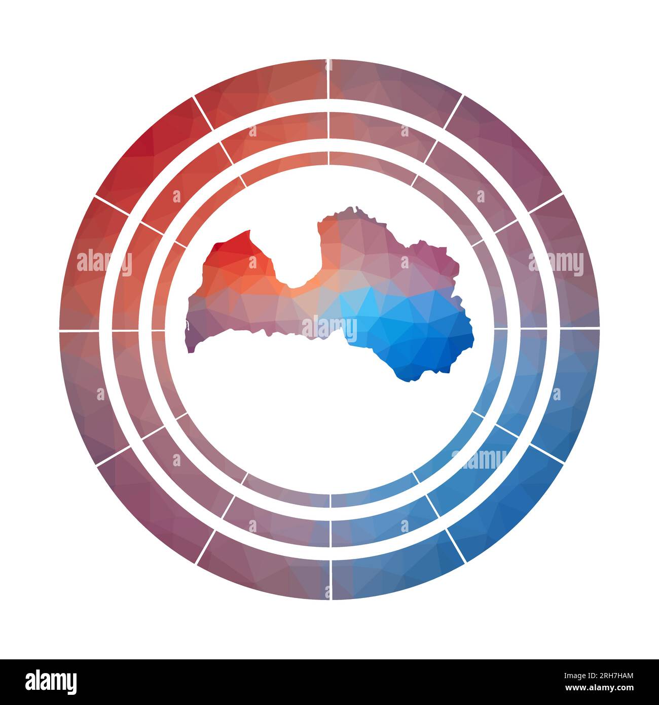 Abstract low poly multicolored Cut Out Stock Images & Pictures - Alamy