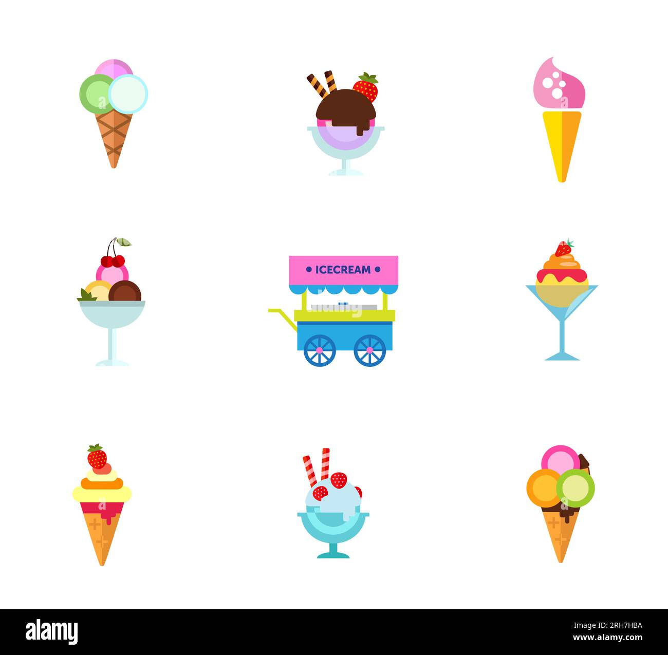 Dessert trolley Stock Vector Images - Alamy