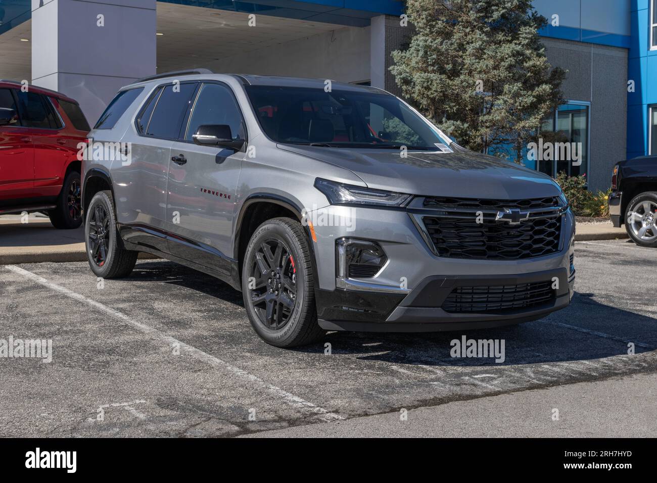 Noblesville - August 13, 2023: Chevrolet Traverse display at a ...
