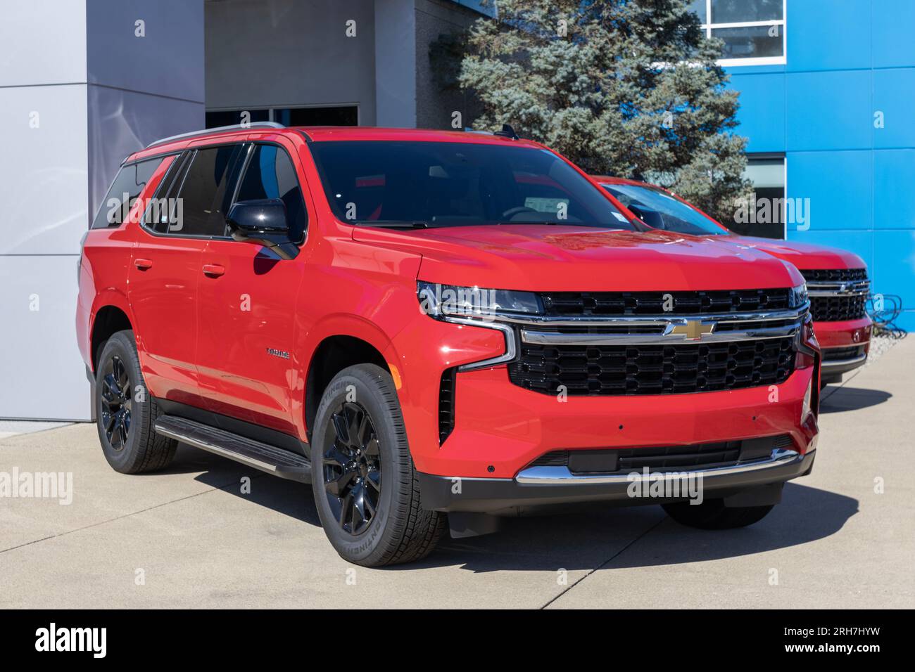 Noblesville - August 13, 2023: Chevrolet Tahoe display at a dealership ...