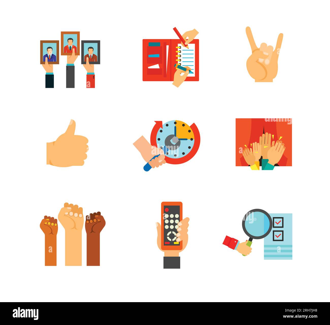 Elections icon set Stock Vector Image & Art - Alamy