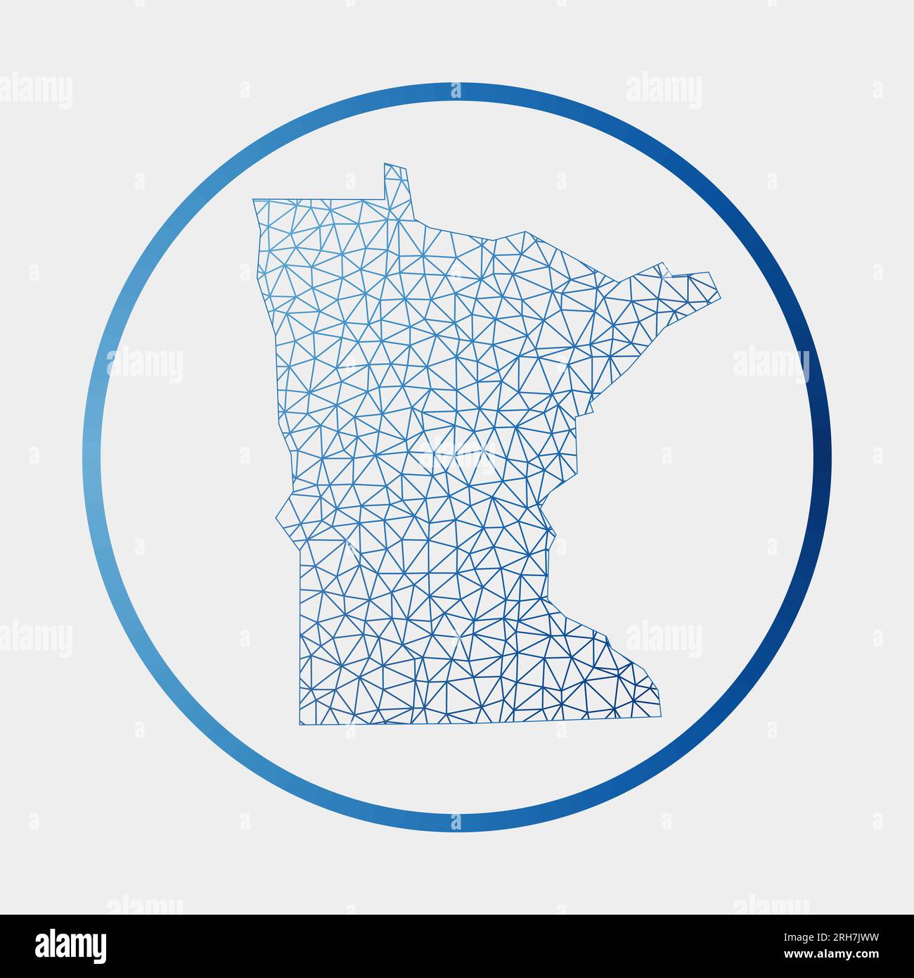 Minnesota icon network map hi-res stock photography and images - Alamy