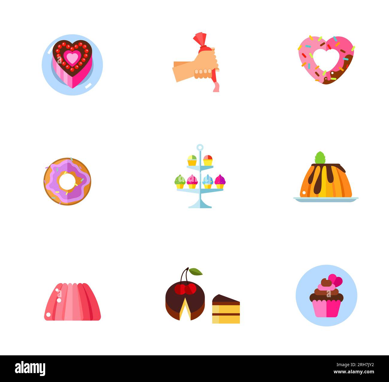 Confectionery icon set Stock Vector Image & Art - Alamy