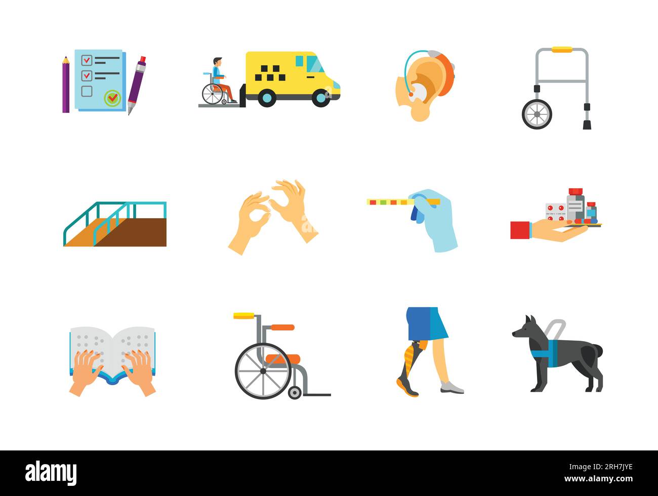 Disabled people icon set Stock Vector Image & Art - Alamy Disabled people icon set Stock Vector Image & Art - Alamy