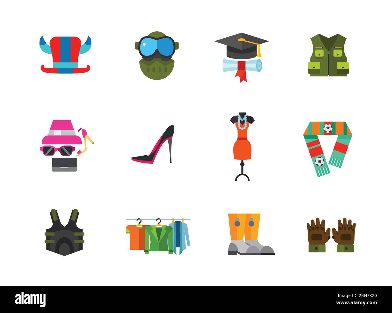 Clothes icon set Stock Vector Image & Art - Alamy