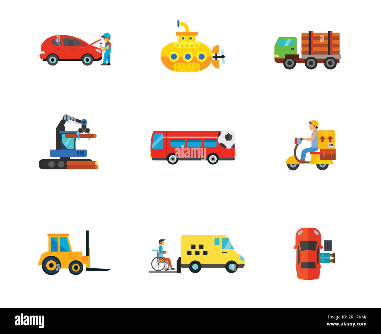 Transportation icon set Stock Vector Image & Art - Alamy