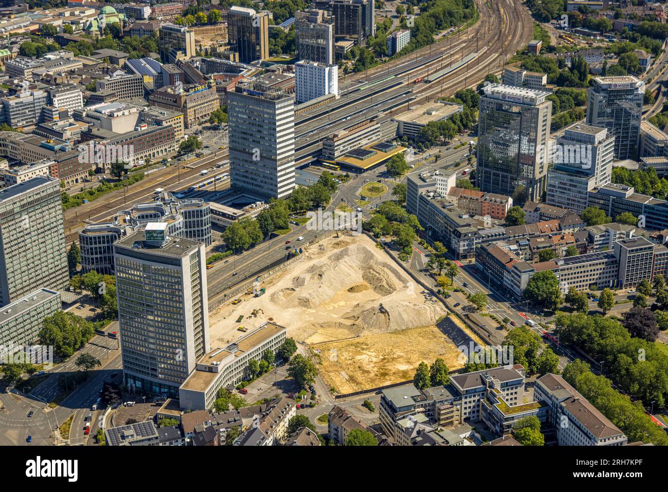 Campus essen construction site at the main station hi-res stock ...