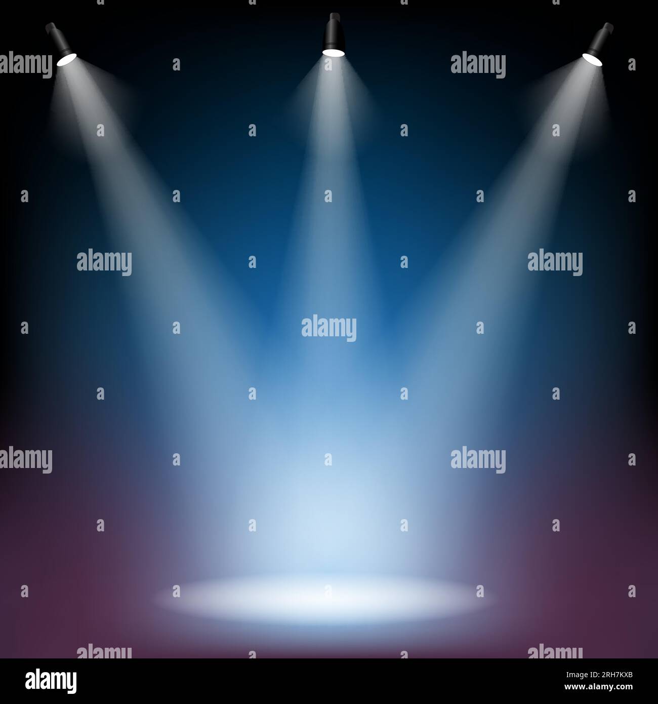 Theatre stage illuminated Stock Vector Images - Alamy