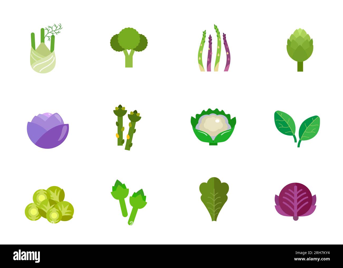 Vegetables icon set Stock Vector Image & Art - Alamy