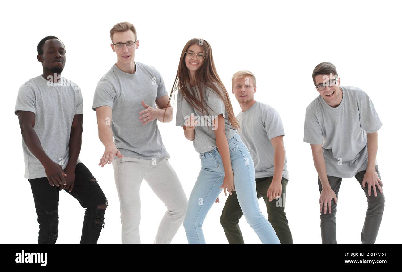in full growth. group of cheerful young people Stock Photo - Alamy