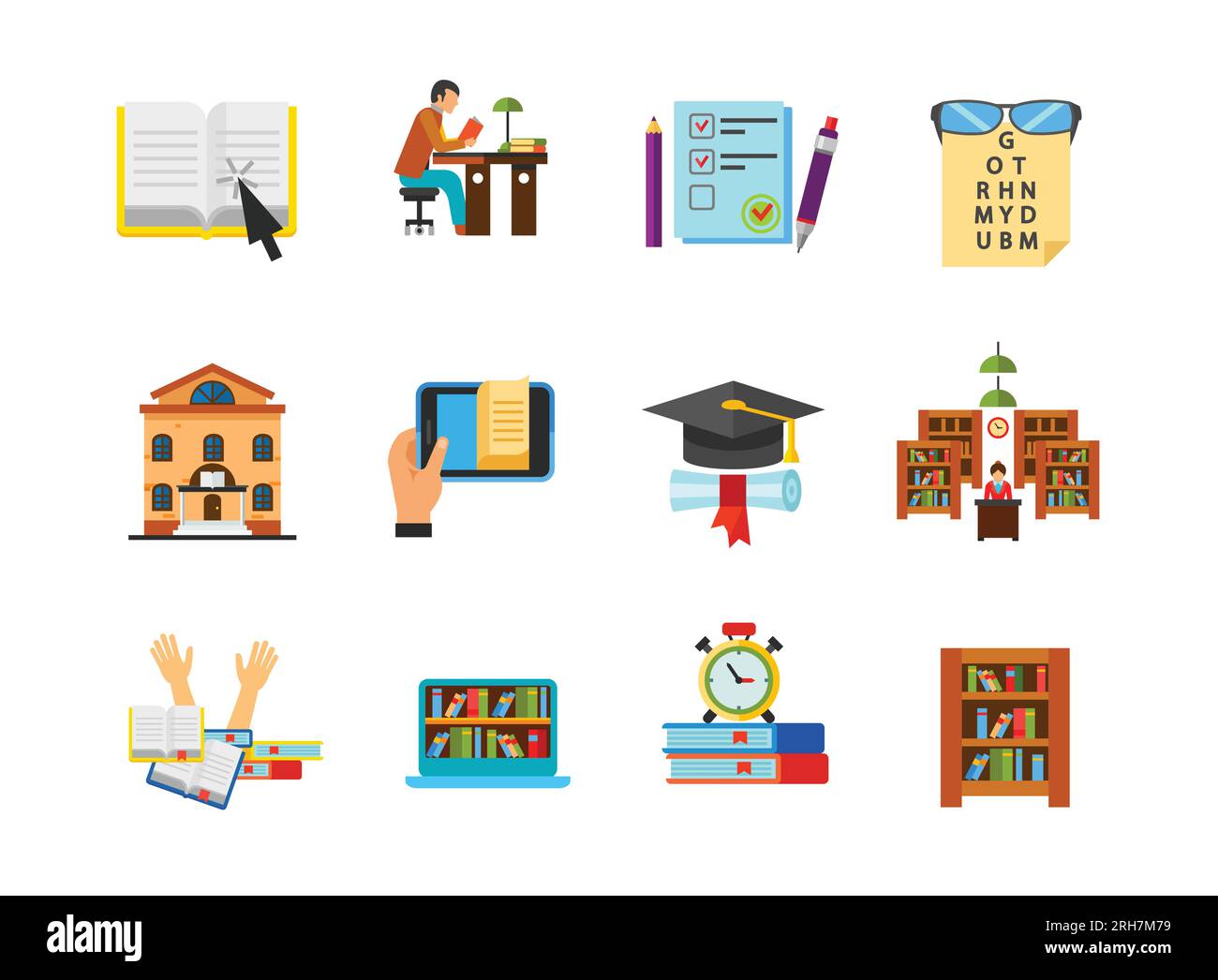 Male student exam stress Stock Vector Images - Alamy