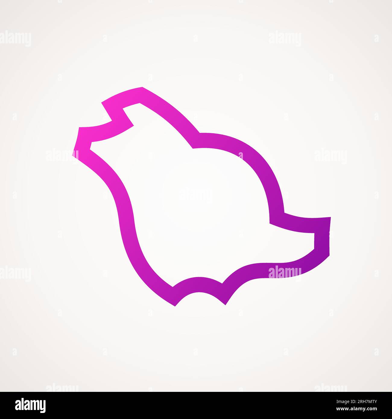 Simplified stylized outline map of Saudi Arabia Stock Vector Image ...