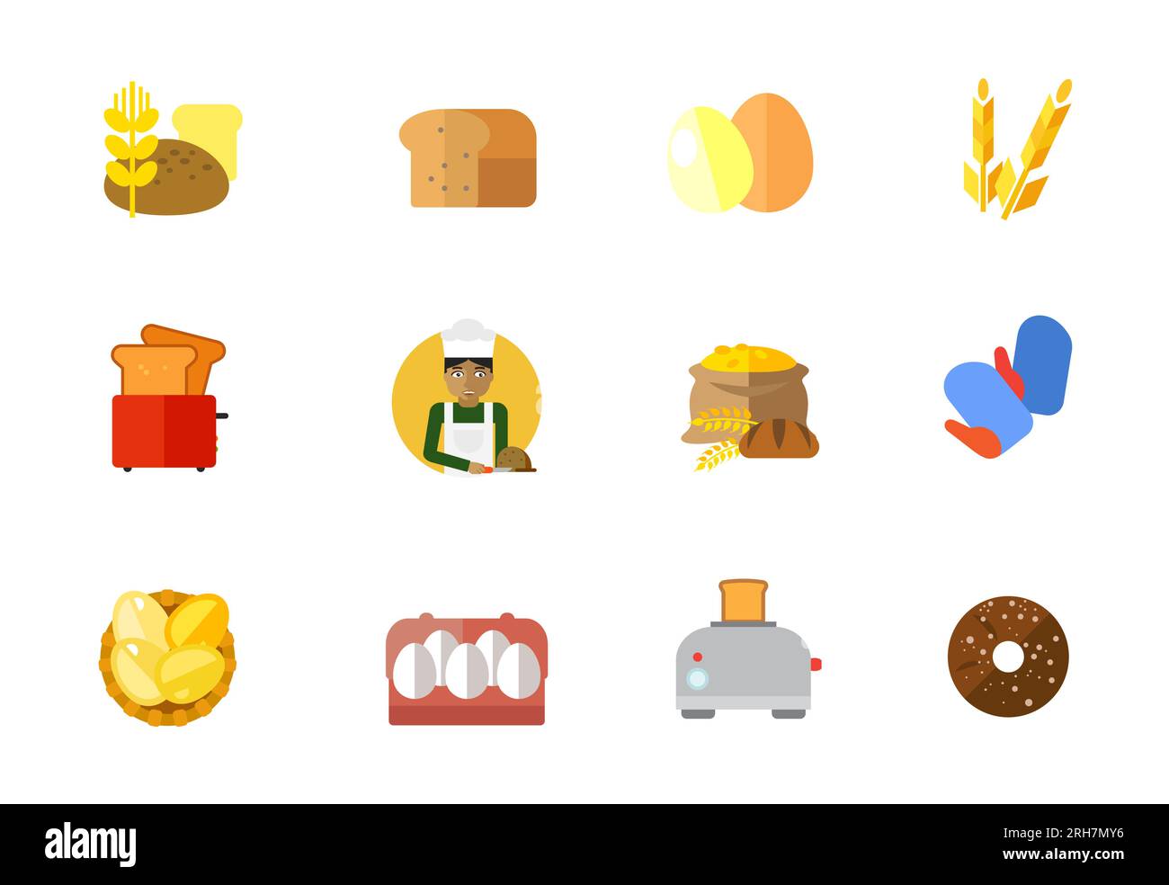 Baking icon set Stock Vector Image & Art - Alamy