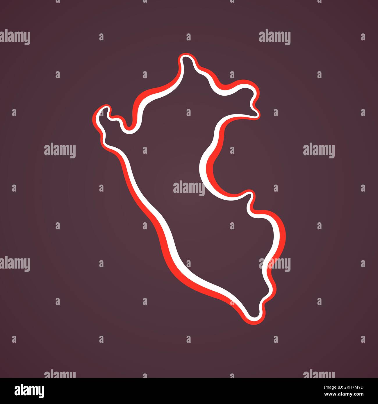 Peruvian map hi-res stock photography and images - Alamy