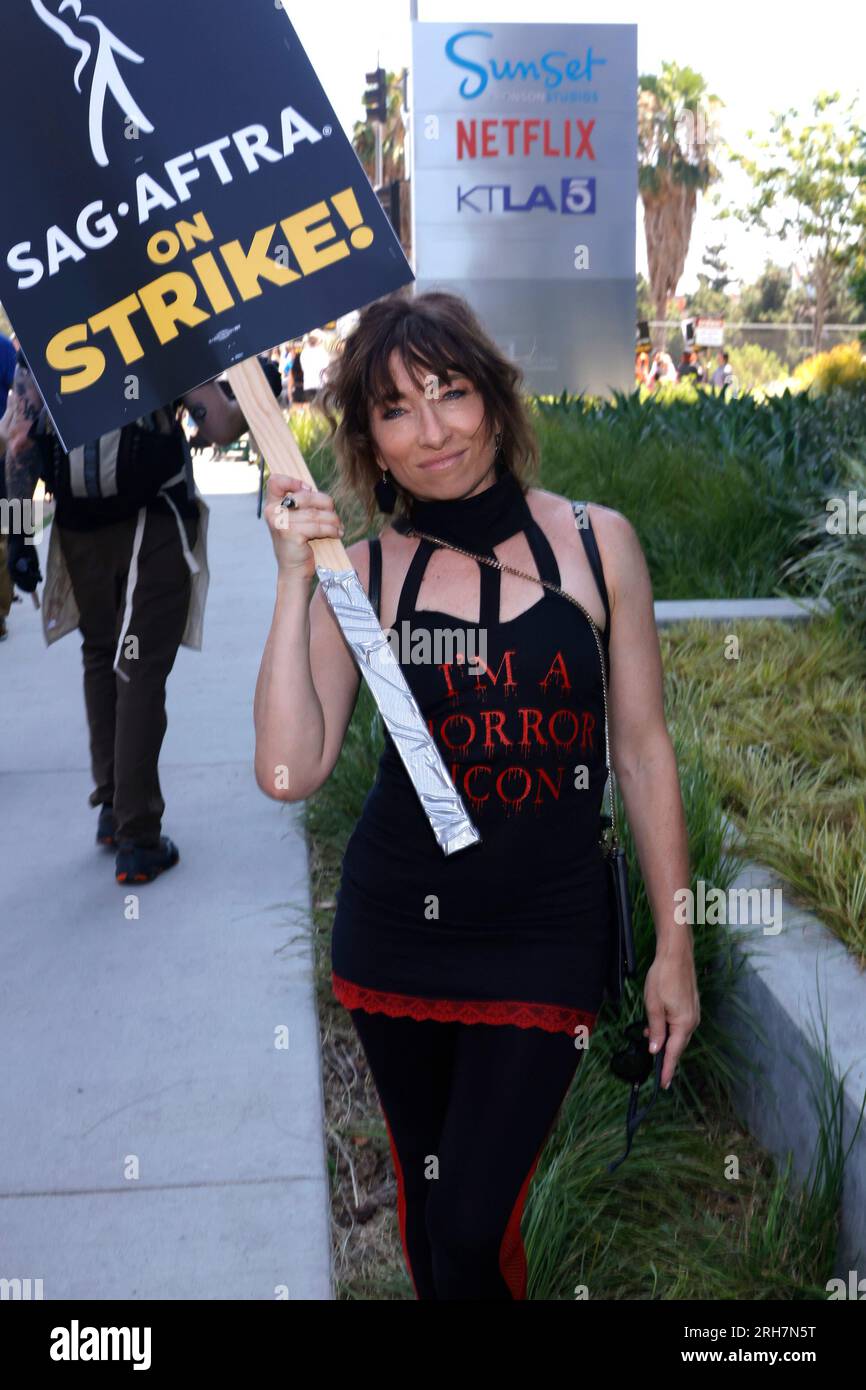 Los Angeles, Ca. 14th Aug, 2023. Naomi Grossman seen as members of SAG ...