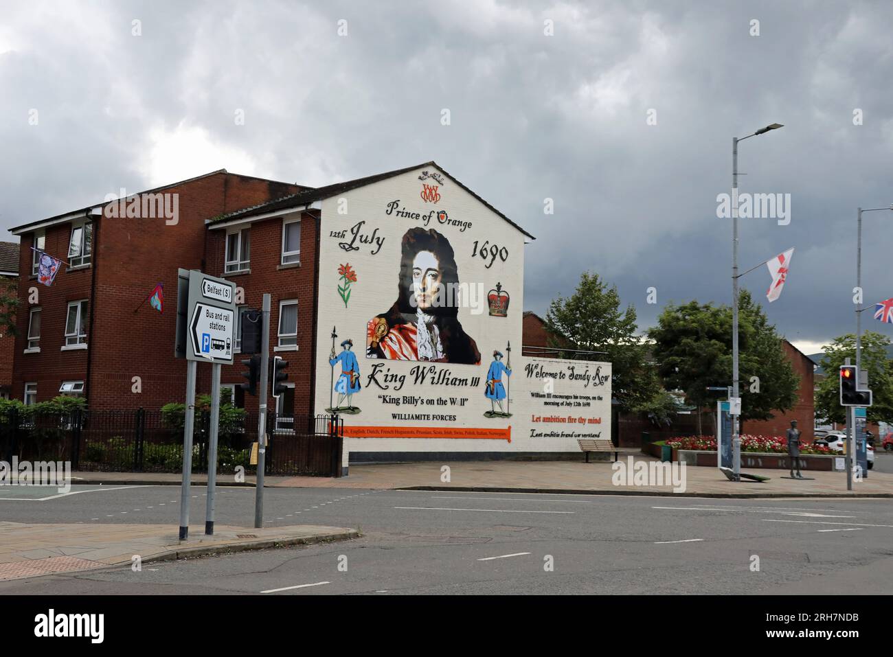 Prince of Orange mural at Sandy Row in Belfast Stock Photo - Alamy