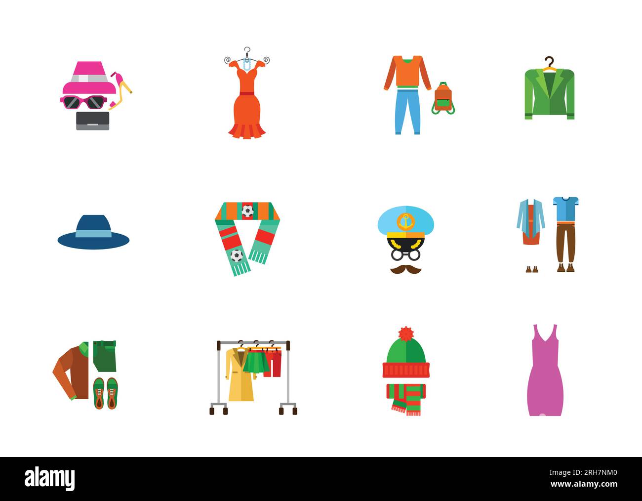 Fashion store icon set Stock Vector Image & Art - Alamy