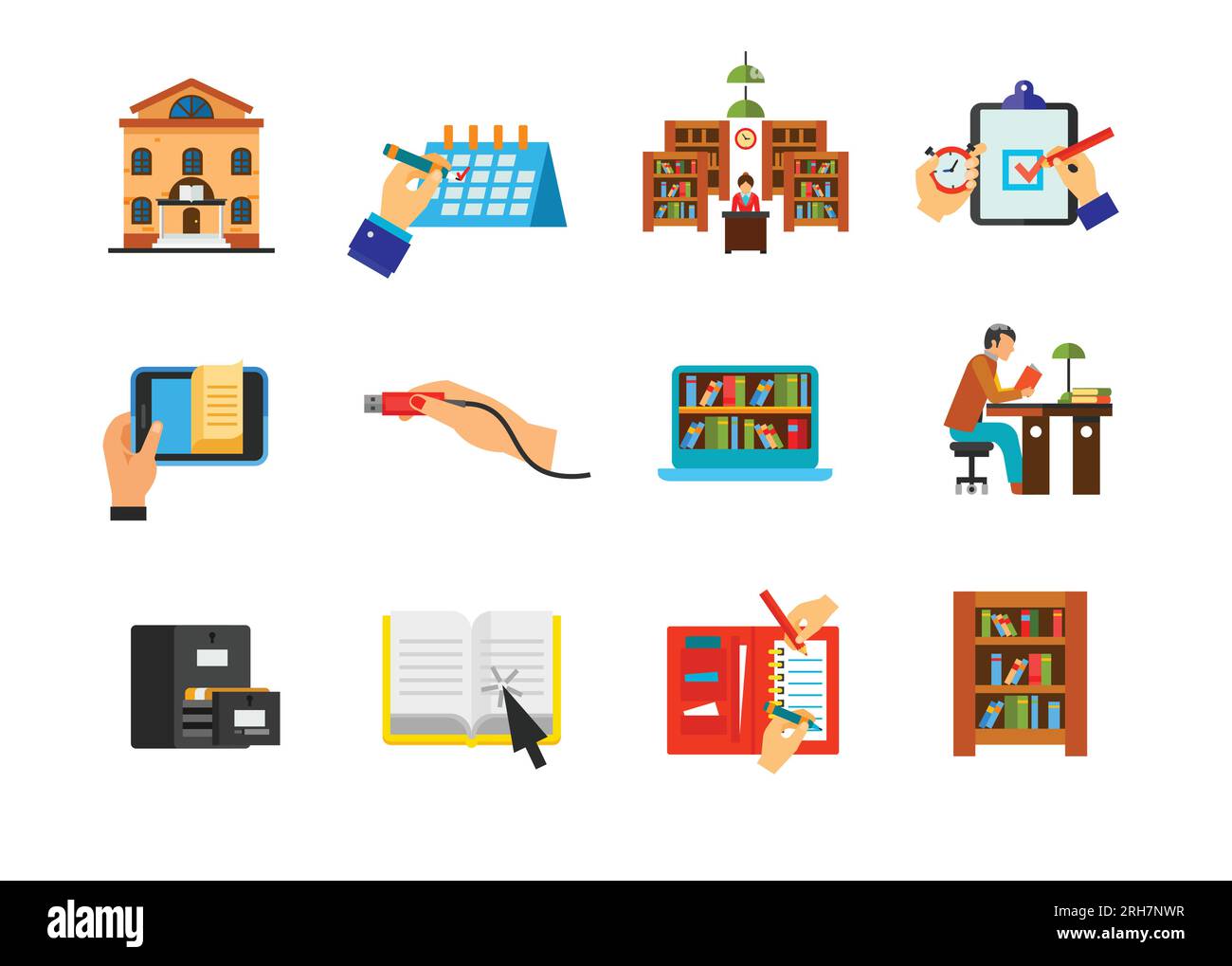 Self-education Icon set Stock Vector Image & Art - Alamy