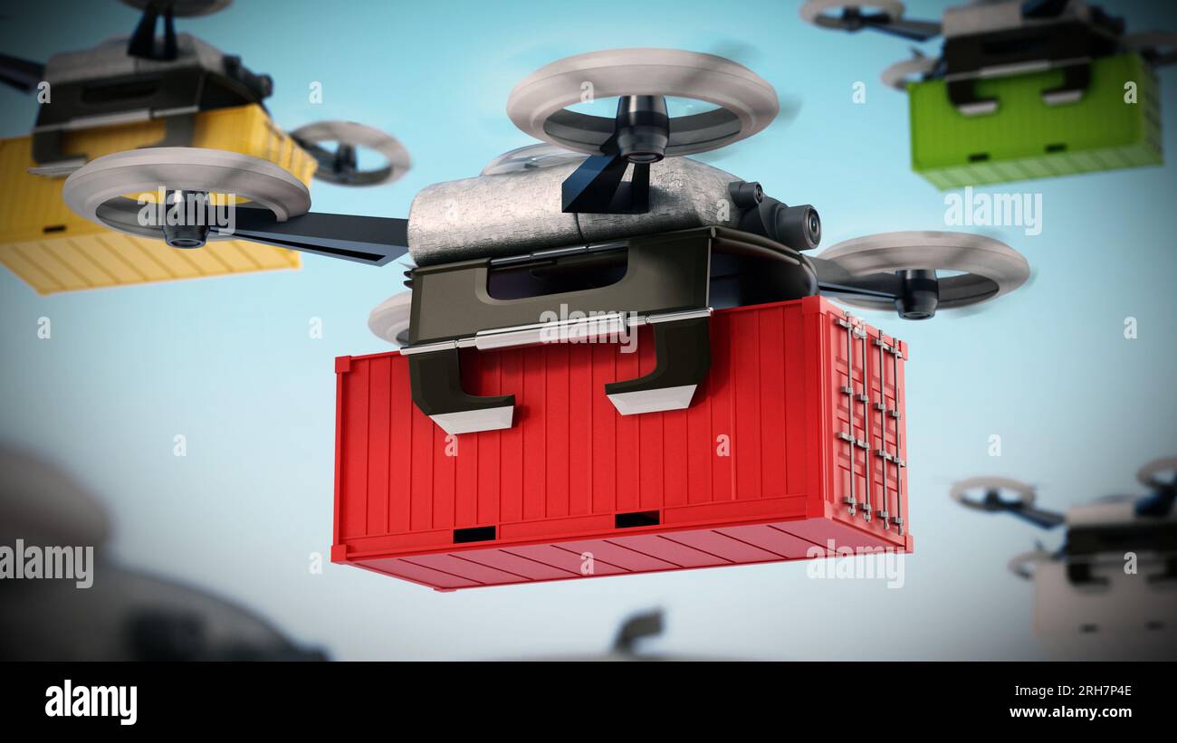 Freight drones hi-res stock photography and images - Alamy
