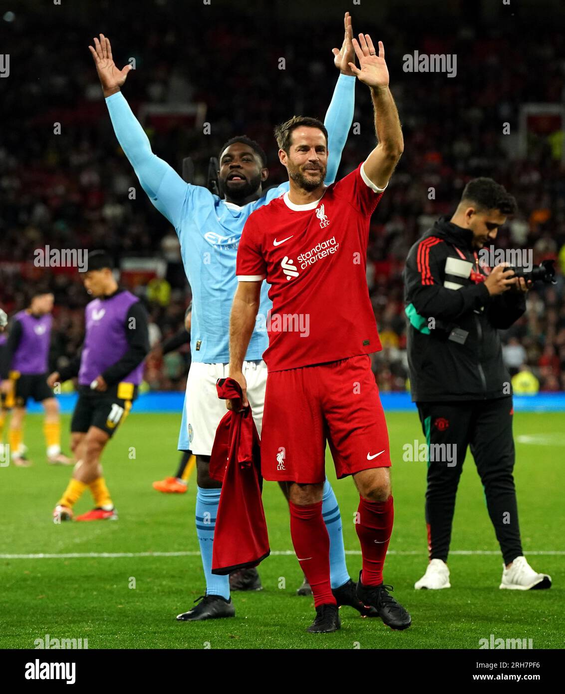 Sky Sports commentators and former players Micah Richards (left) and ...
