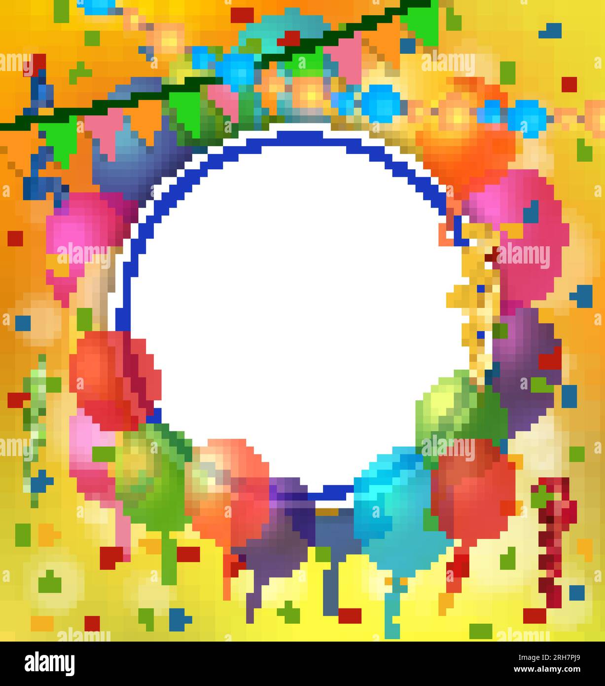 Party streamer and triangle Stock Vector Images - Alamy