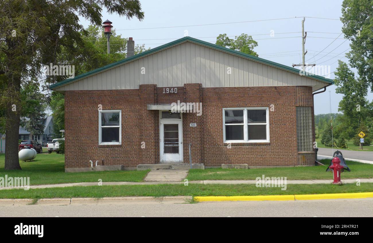 Brick house in Barrett, Minnesota Stock Photo - Alamy