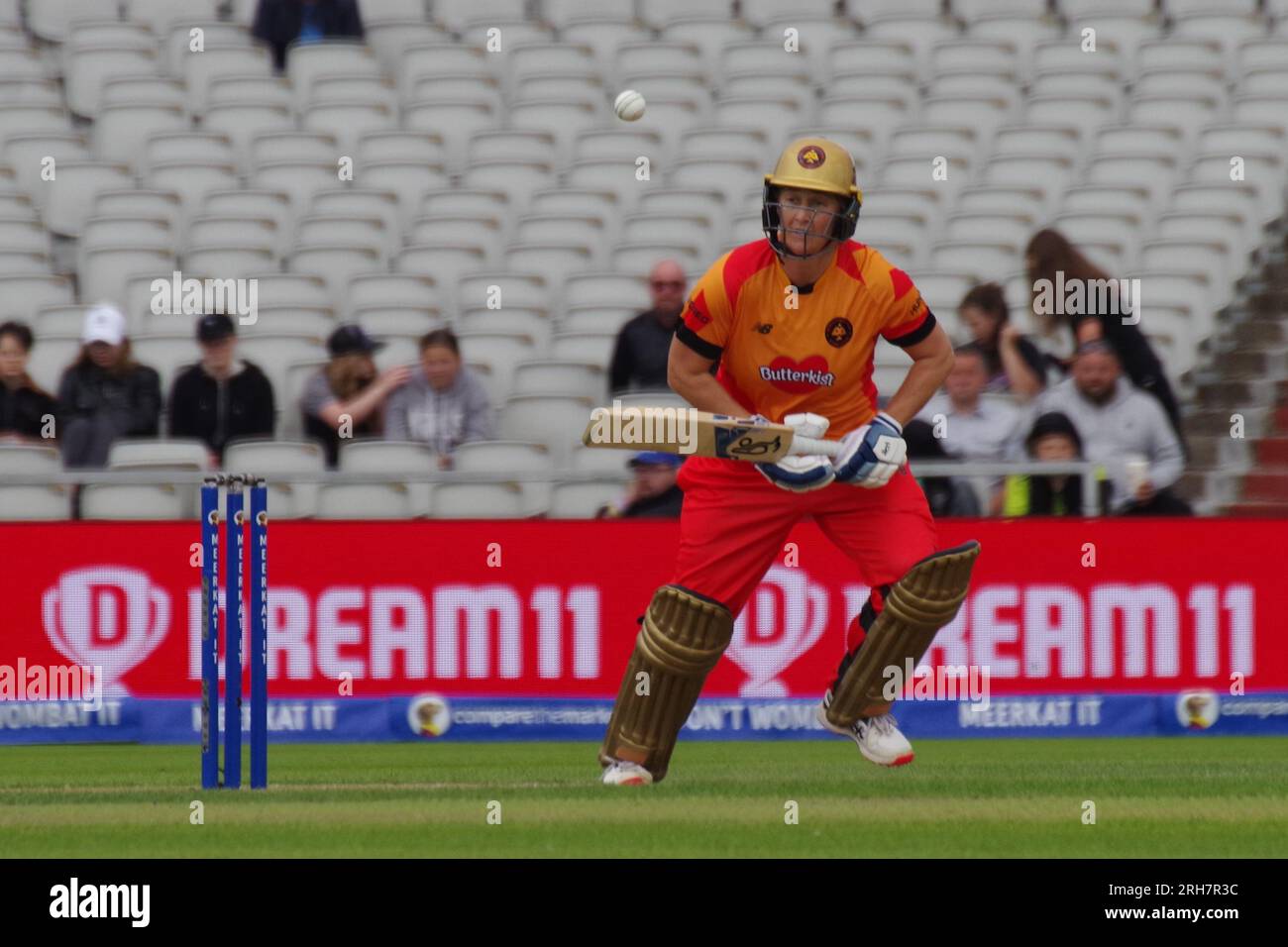 Manchester, 7 August 2023. Sophie Devine batting for Birmingham Phoenix ...