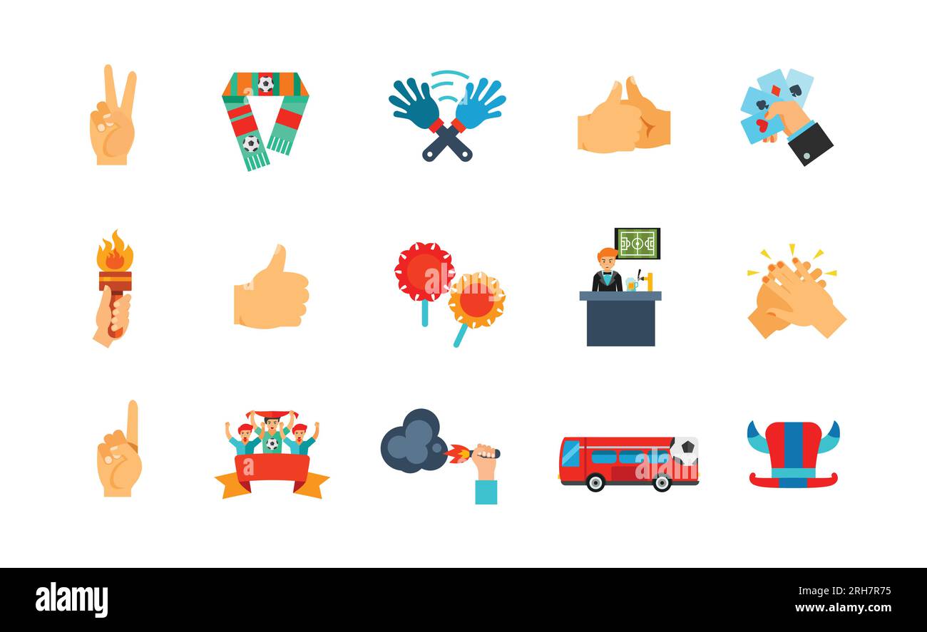 Fans icon set Stock Vector Image & Art - Alamy