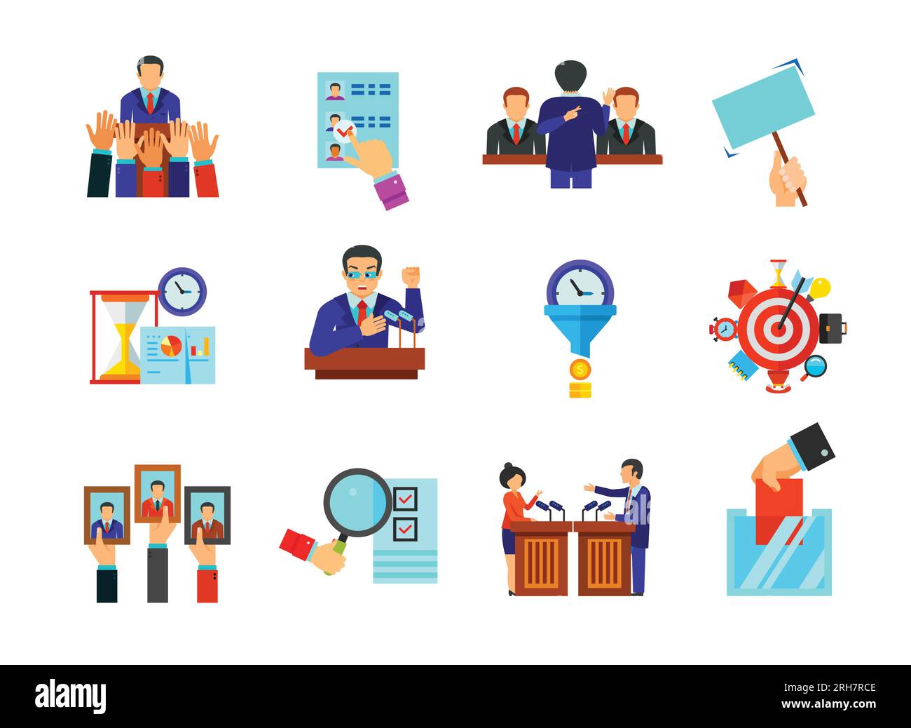 Elections counting Stock Vector Images - Alamy