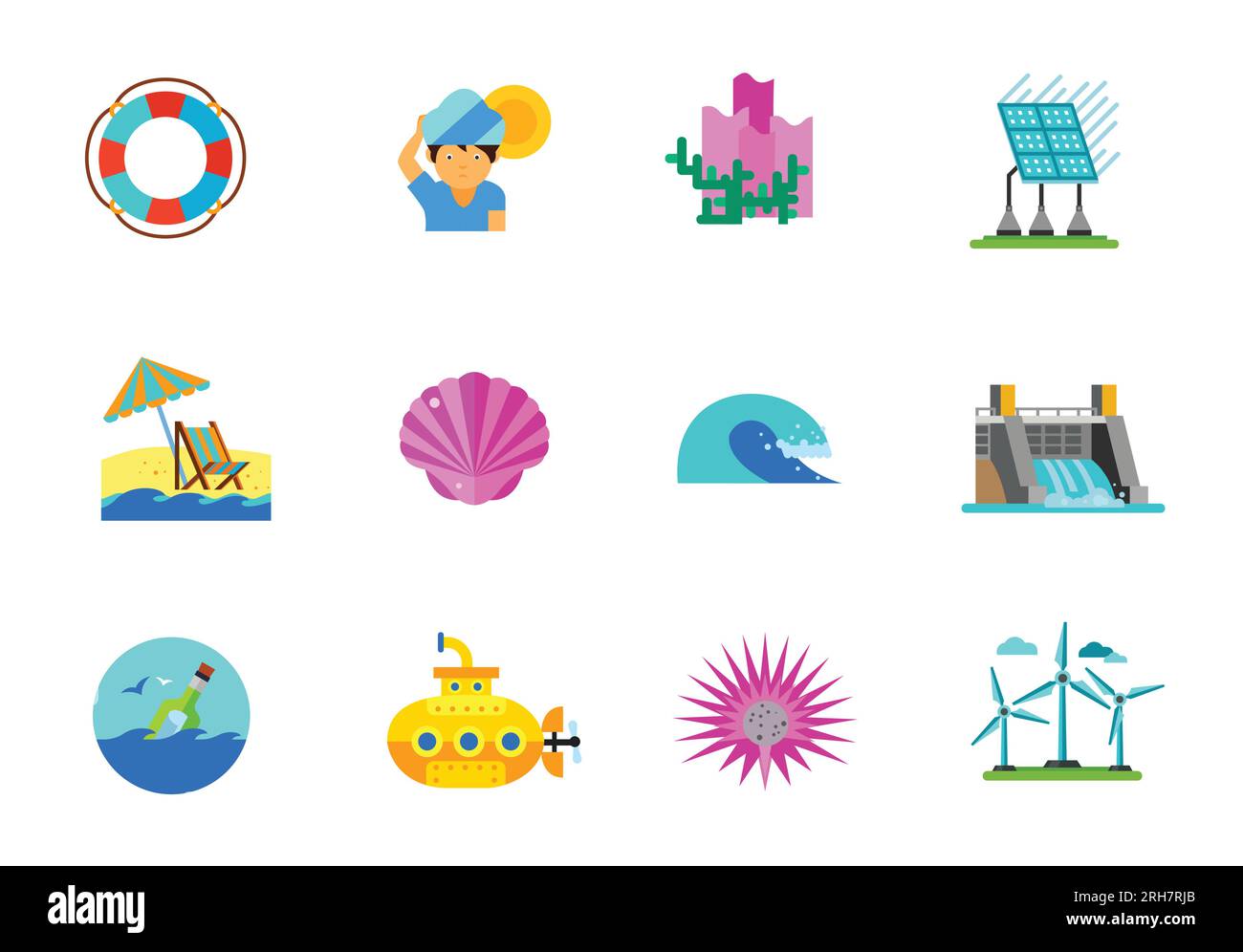 Natural resources icon set Stock Vector Image & Art - Alamy