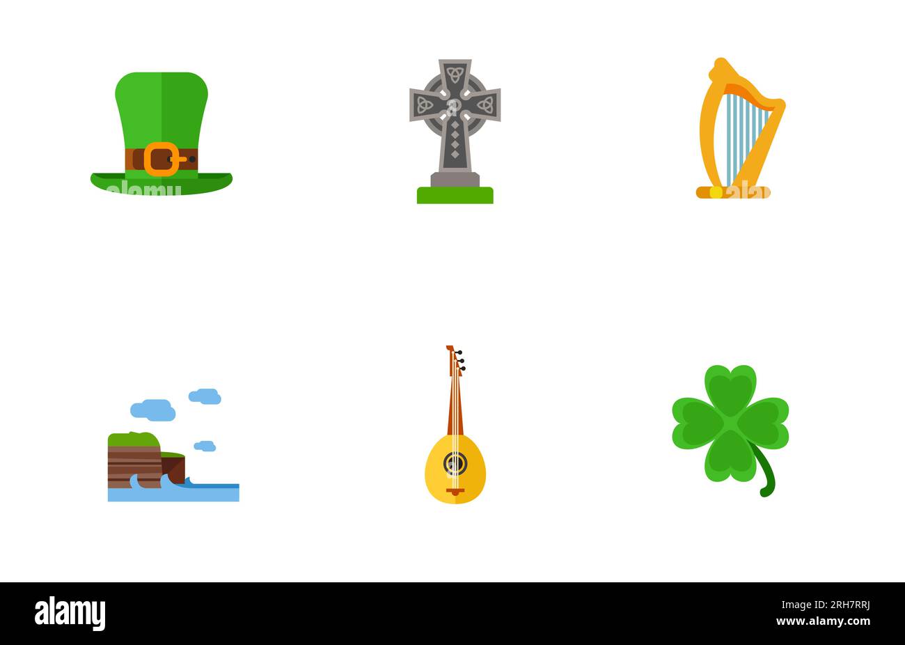 Ireland icon set Stock Vector Image & Art - Alamy