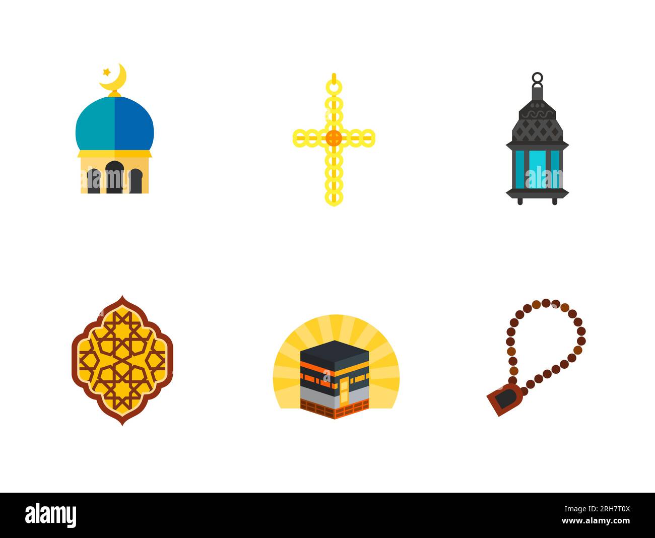 Islam icon set Stock Vector Image & Art - Alamy