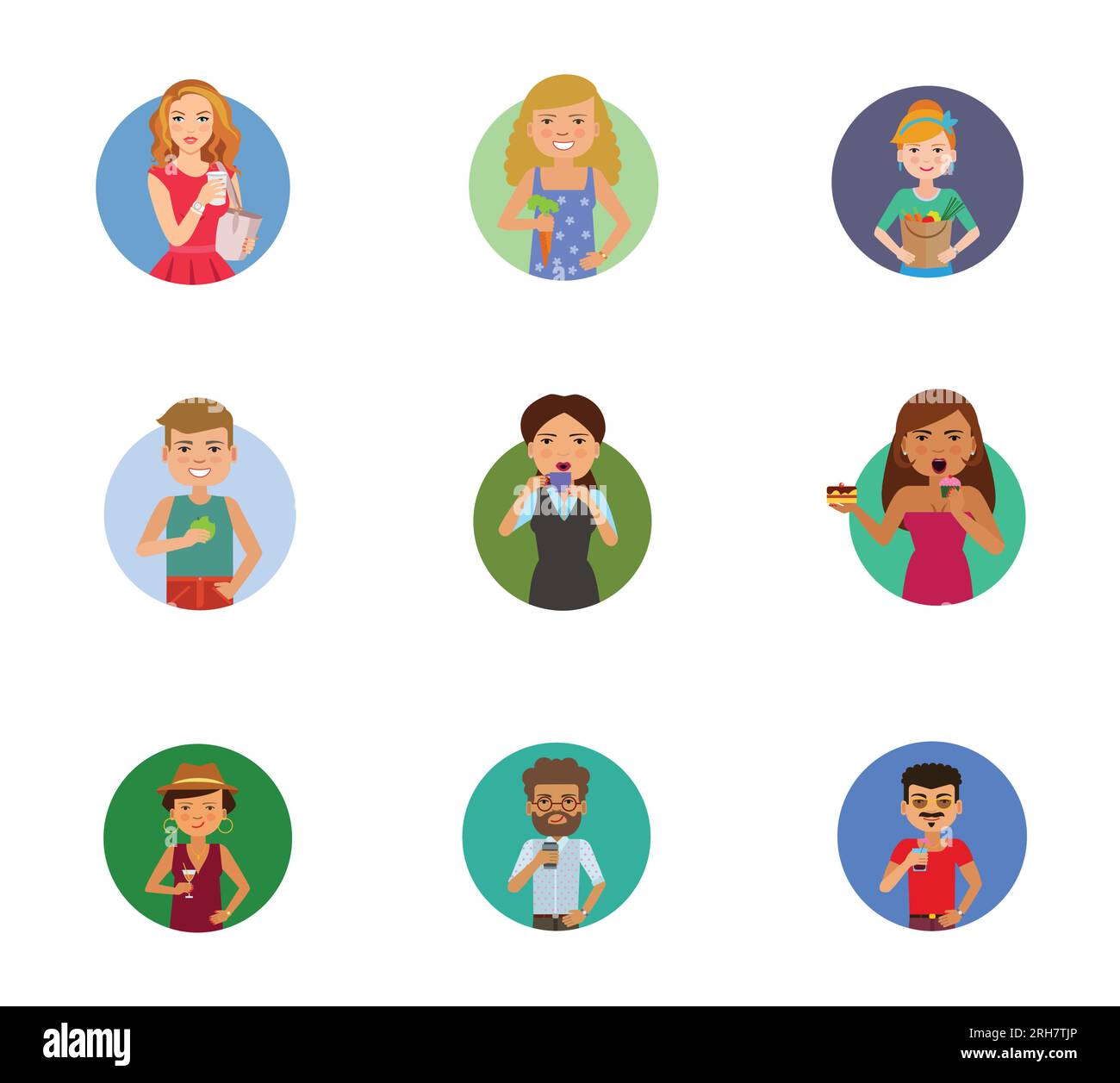 Eating and drinking icon set Stock Vector Image & Art - Alamy