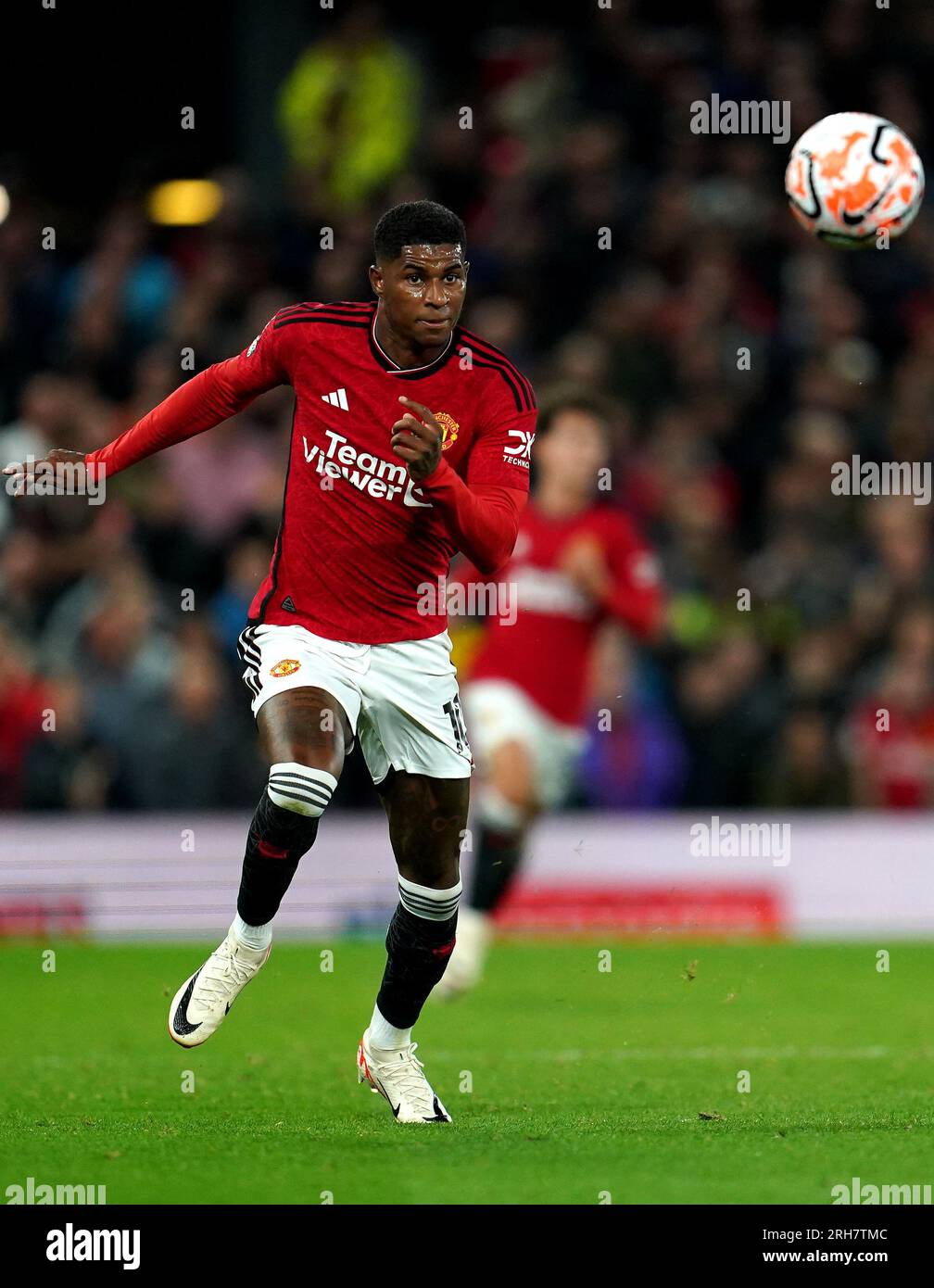 Manchester United's Marcus Rashford in action during the Premier League ...