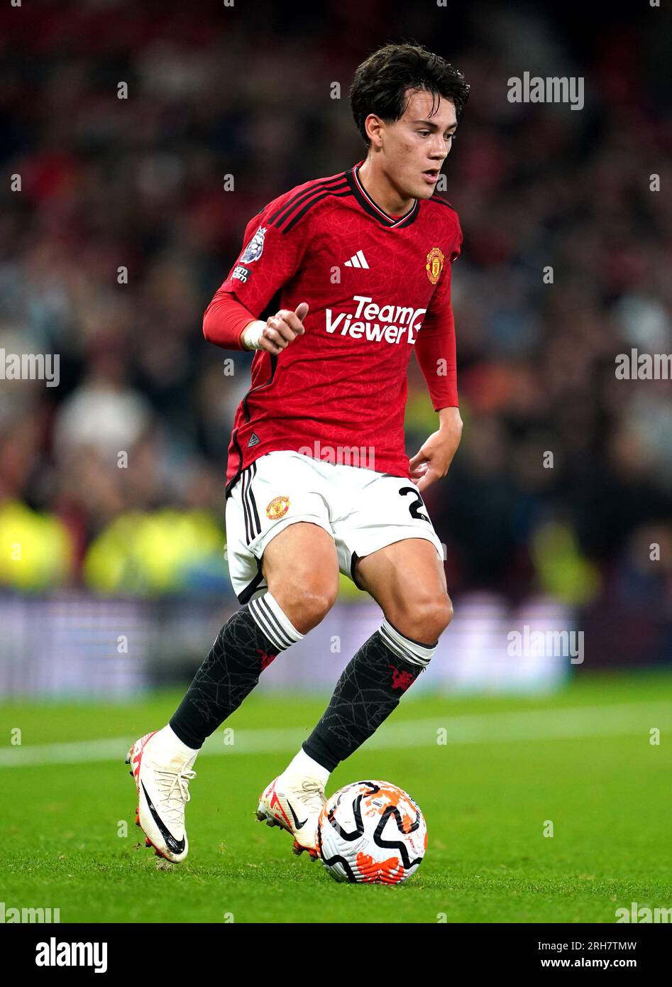 Manchester United's Facundo Pellistri in action during the Premier ...