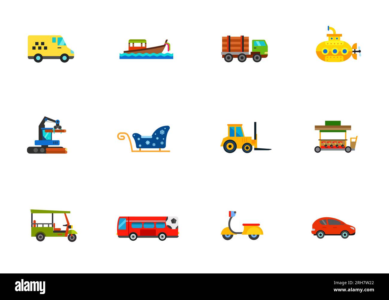 Transportation icon set Stock Vector Image & Art - Alamy