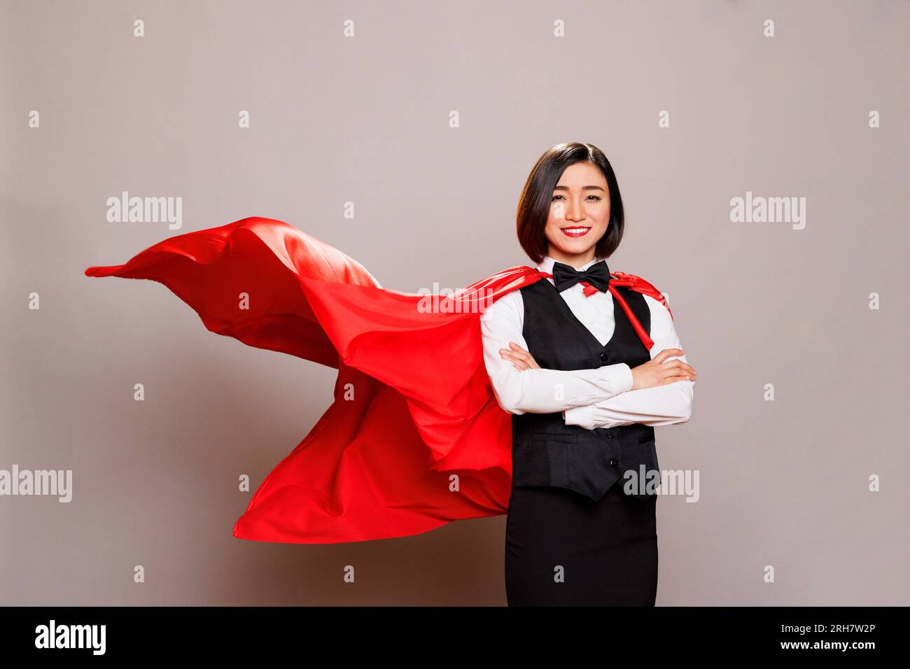 Woman fluttering cloak hi-res stock photography and images - Alamy